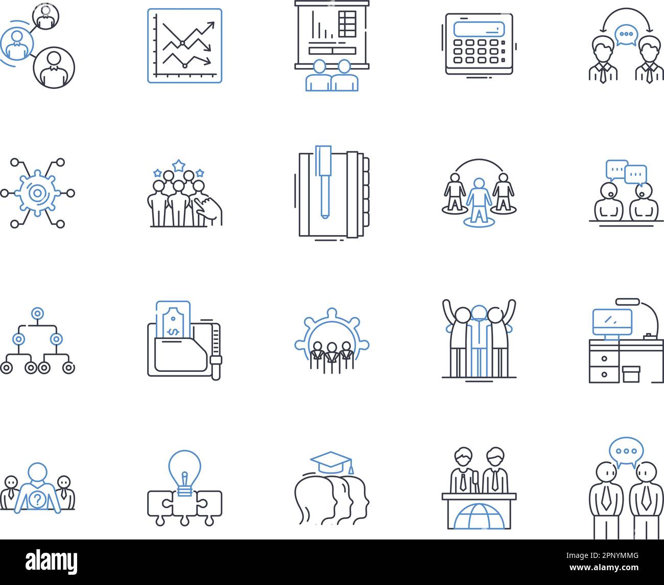 Nerking Training Line Icons Collection Nerking Connections