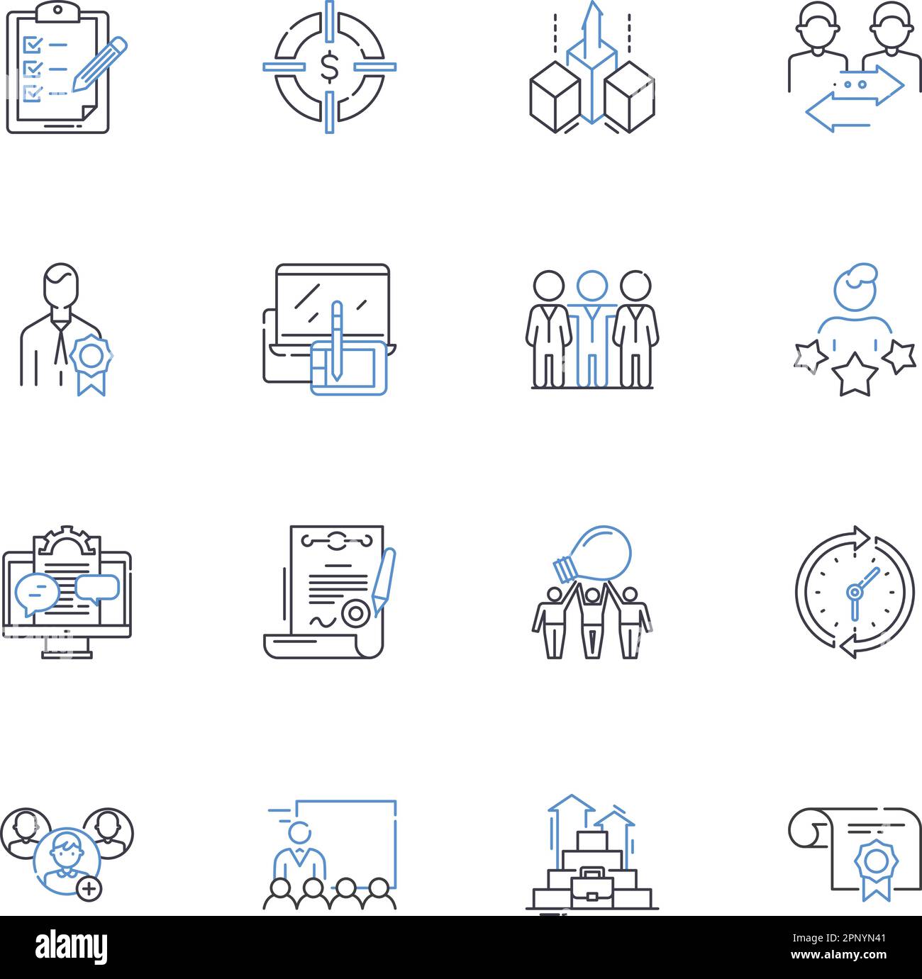 Research and intelligence line icons collection. Analysis, Insight ...