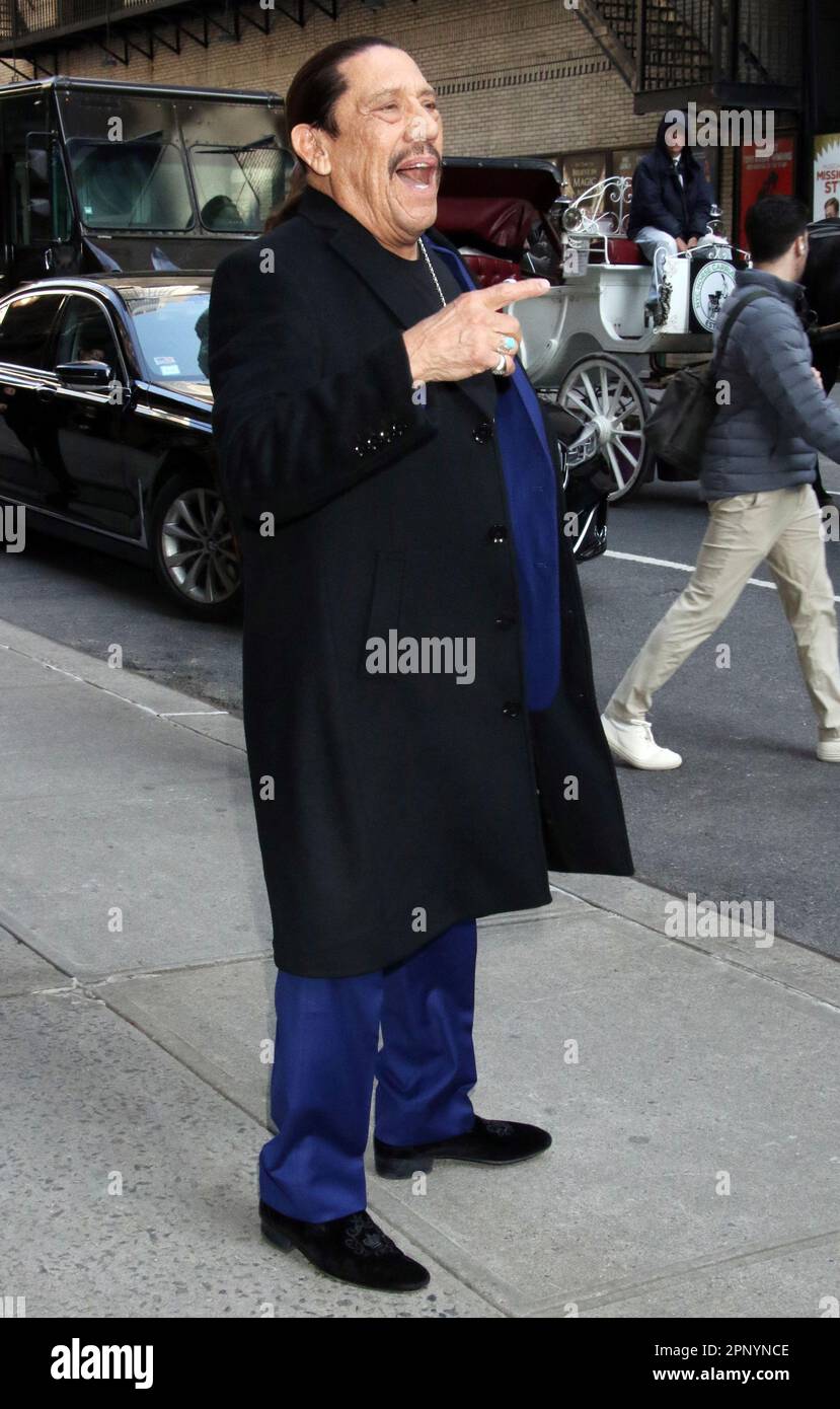 New York, NY, USA. 20th Apr, 2023. Danny Trejo at The Late Show with ...