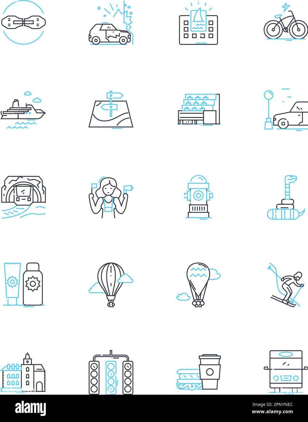 Instant gratification linear icons set. Fulfillment, Pleasure ...
