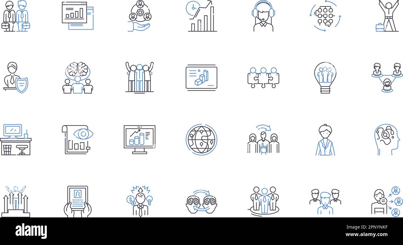 Chief line icons collection. Leader, Commander, Manager, Supervisor, Executive, Director, Boss ...