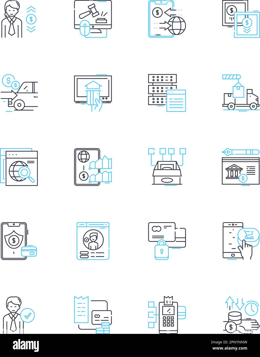 Cyber my linear icons set. Security, Hacking, Internet, Phishing ...