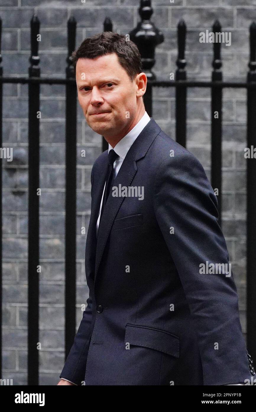 Alex Chalk in Downing Street, London, after Deputy Prime Minister ...
