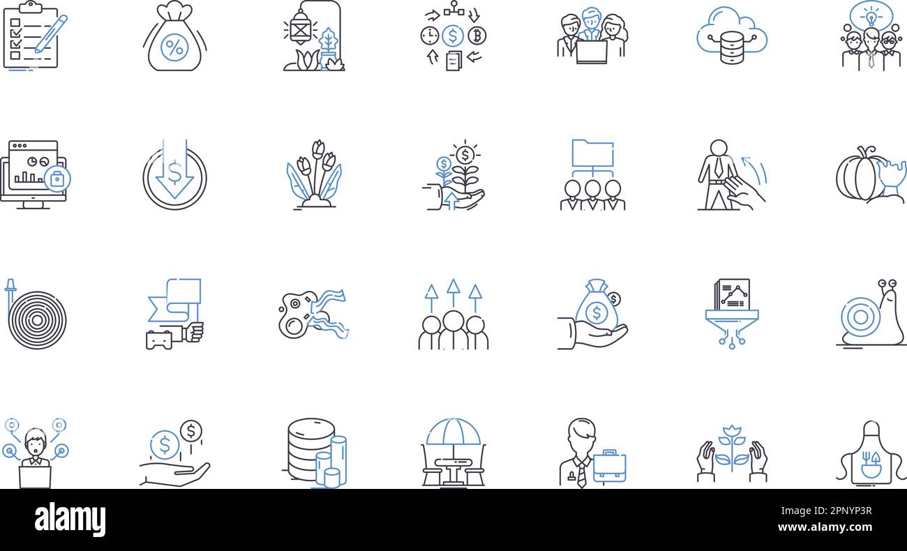 Fair Trade line icons collection. Ethical, Sustainable, Justice ...