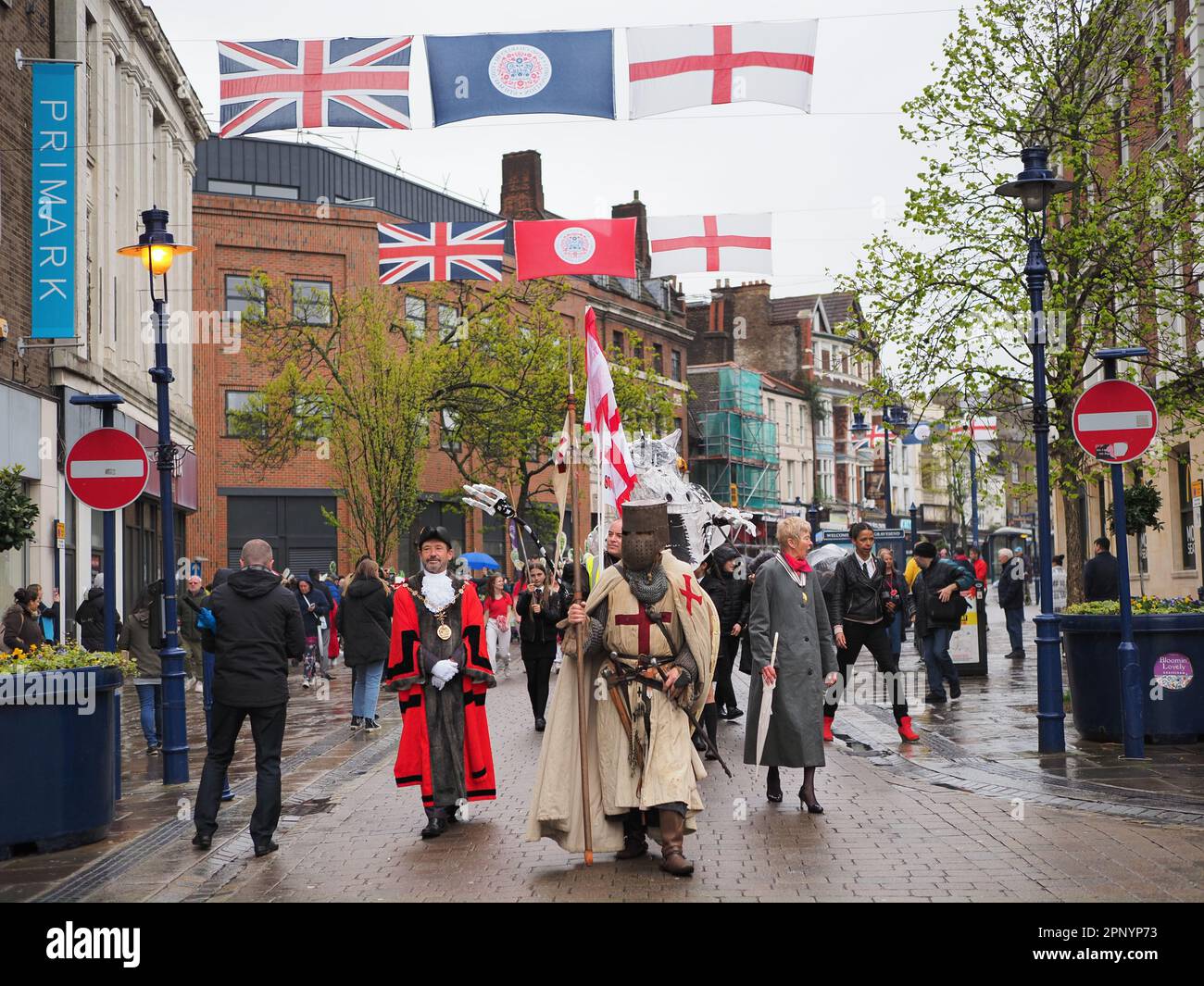Gravesend, Kent, UK. 21st April, 2023. Gravesend Town Centre hosts one ...