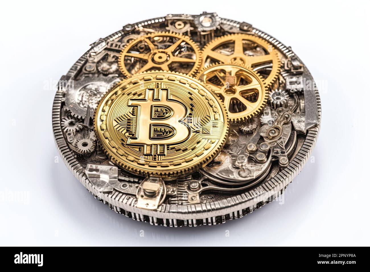 Bitcoin cogwheels represent the many moving parts of the Bitcoin ...