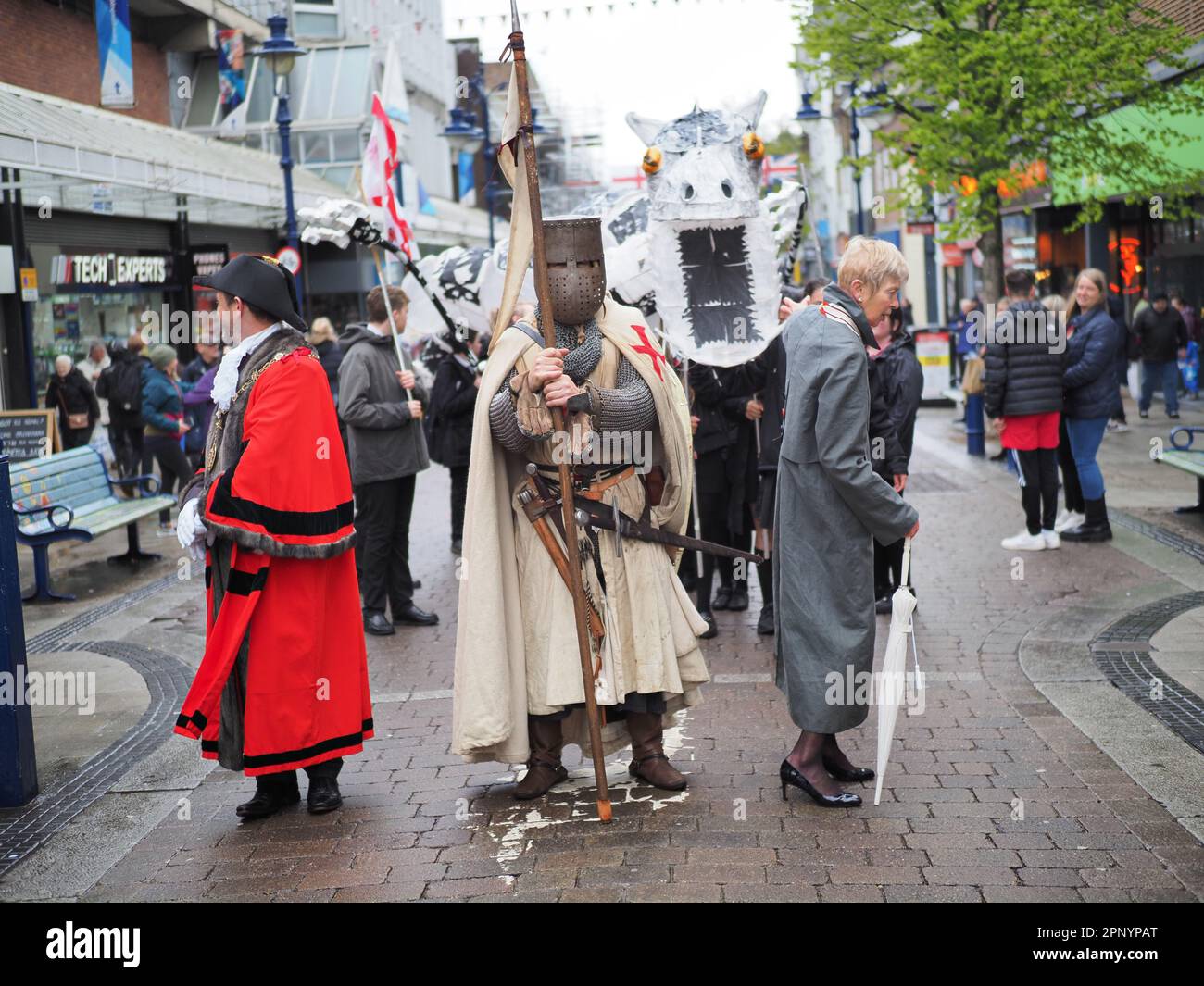 Gravesend, Kent, UK. 21st April, 2023. Gravesend Town Centre hosts one ...