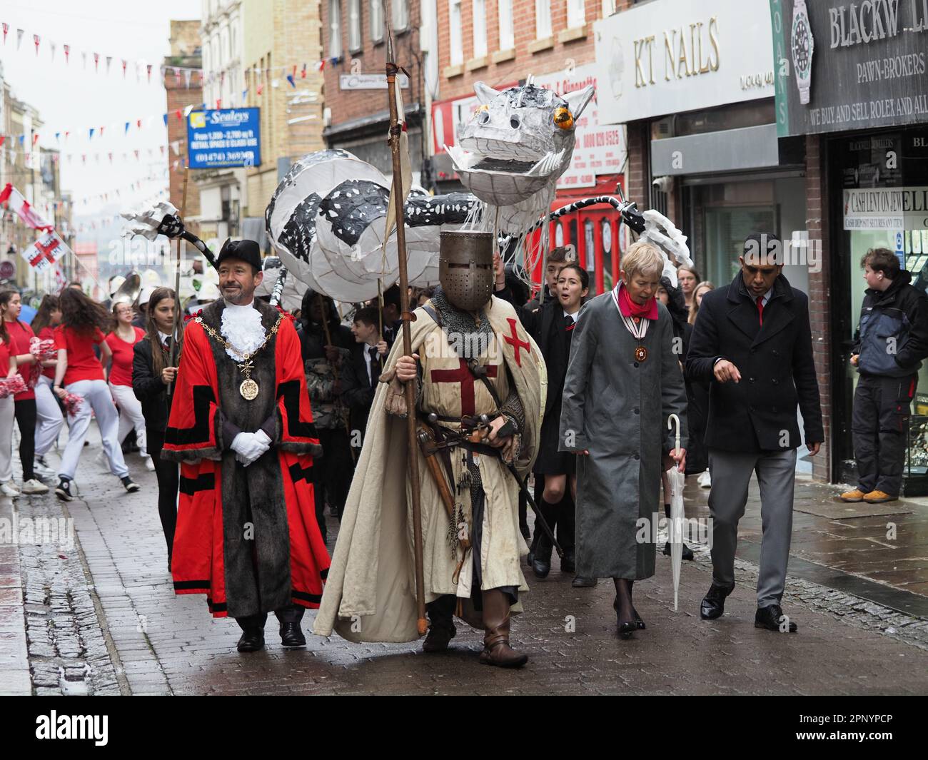 Gravesend, Kent, UK. 21st April, 2023. Gravesend Town Centre hosts one ...