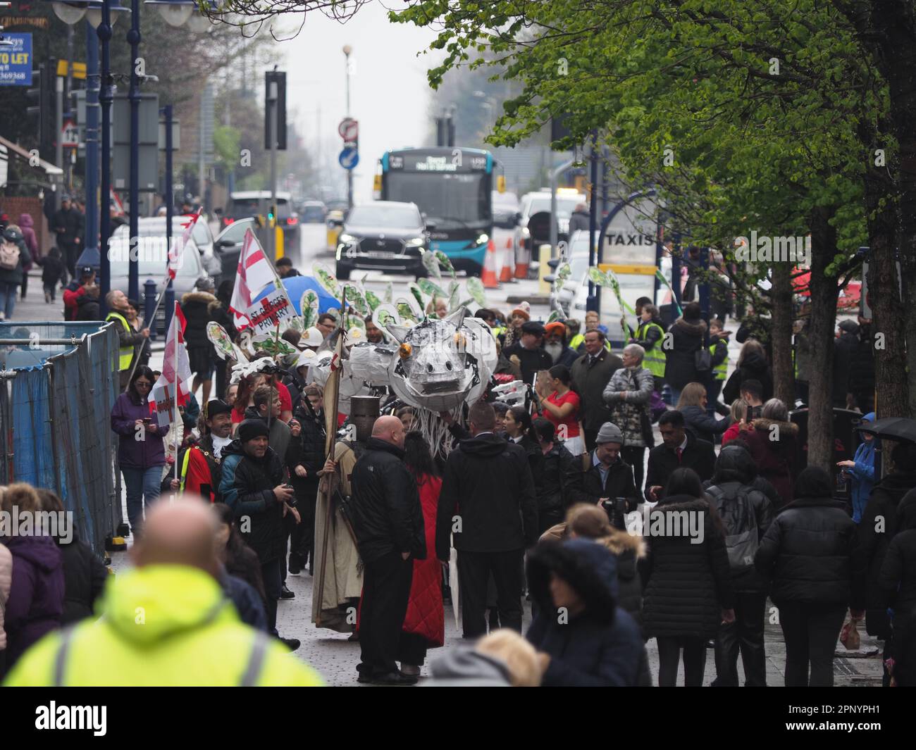 Gravesend, Kent, UK. 21st April, 2023. Gravesend Town Centre hosts one ...