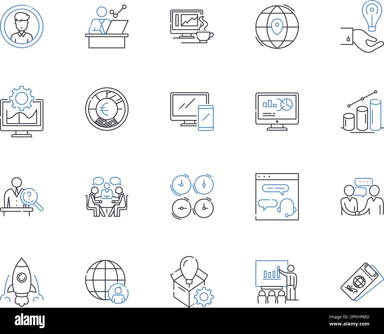 Venture system line icons collection. Investment, Risk-taking ... Venture system line icons collection. Investment, Risk-taking ...