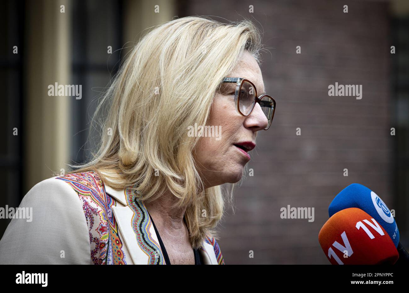 THE HAGUE - Sigrid Kaag, Minister of Finance, at the Binnenhof prior to ...