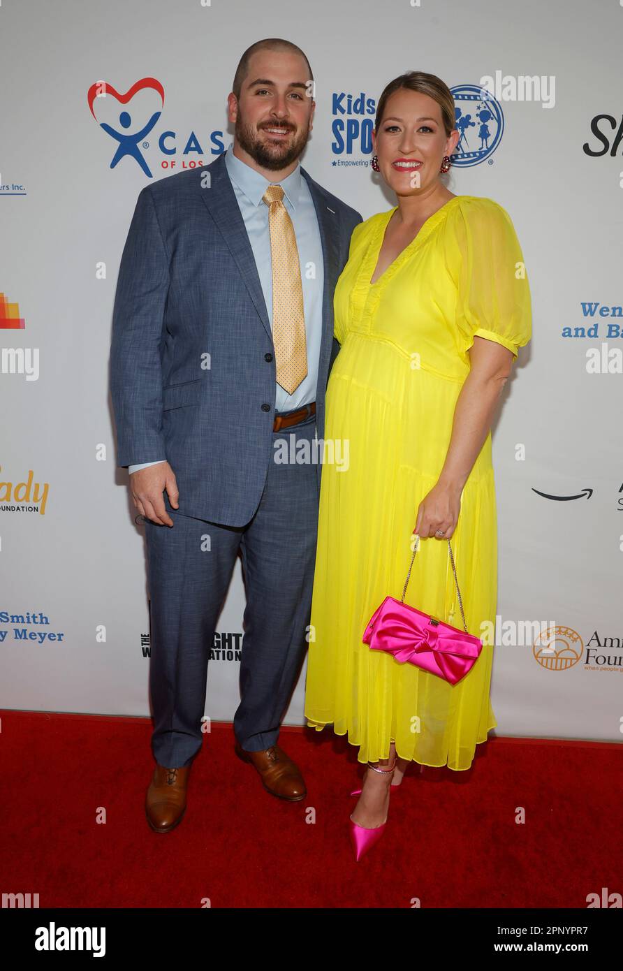 Beverly Hills, Ca. 20th Apr, 2023. Corey Linsley, Anna Linsley at CASA ...