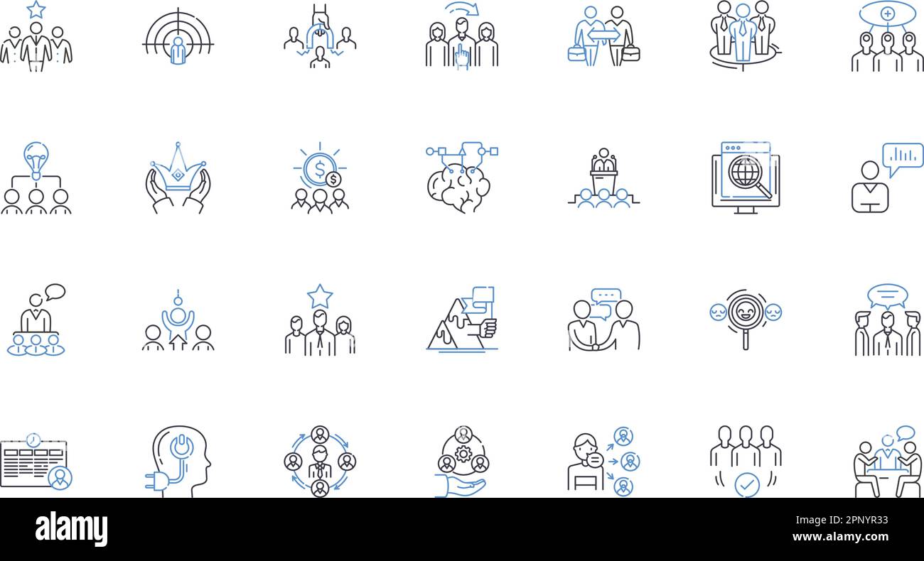 Firm establishment line icons collection. Stability, Consistency ...