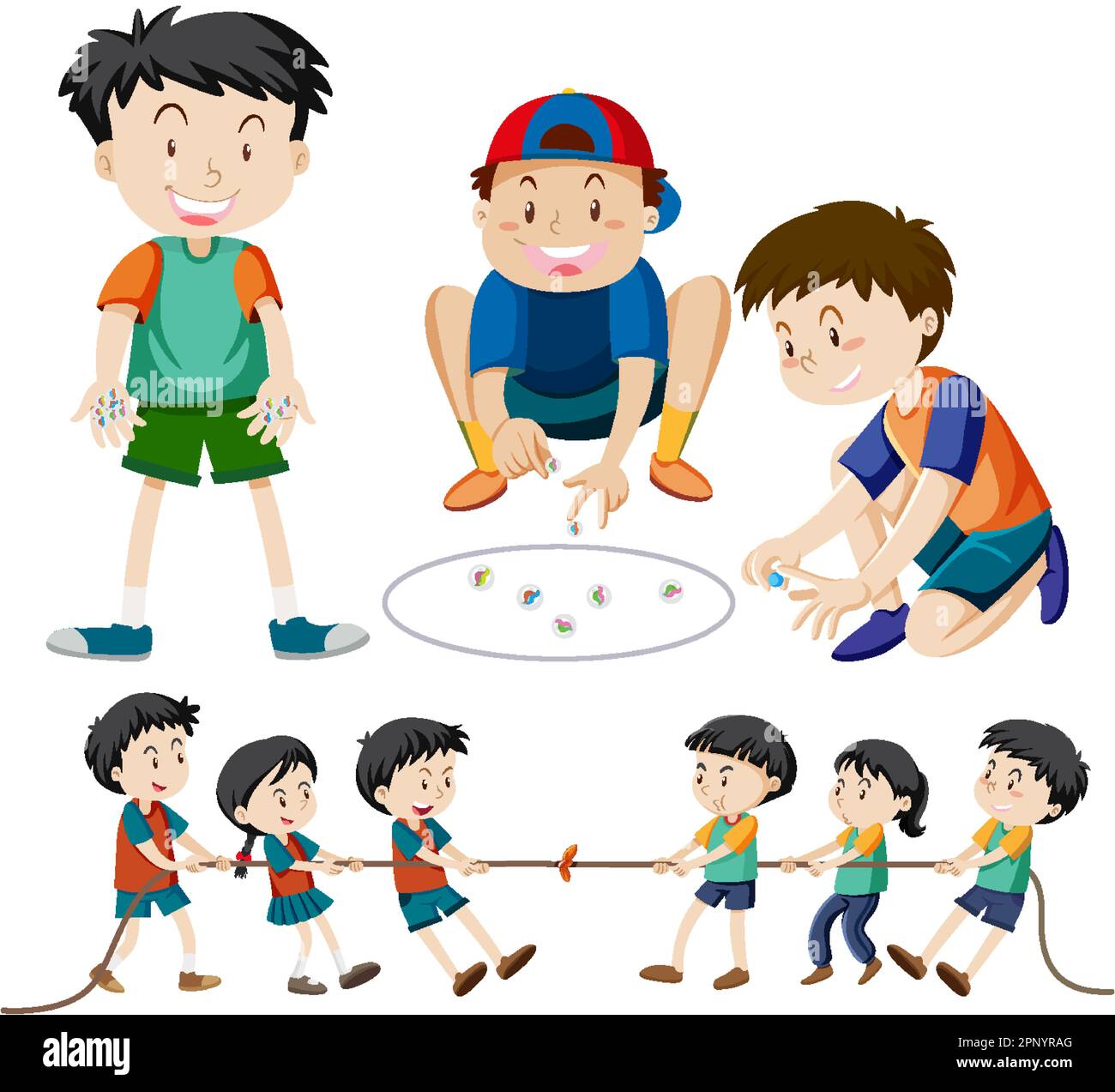 Playground kids character set illustration Stock Vector Image & Art - Alamy