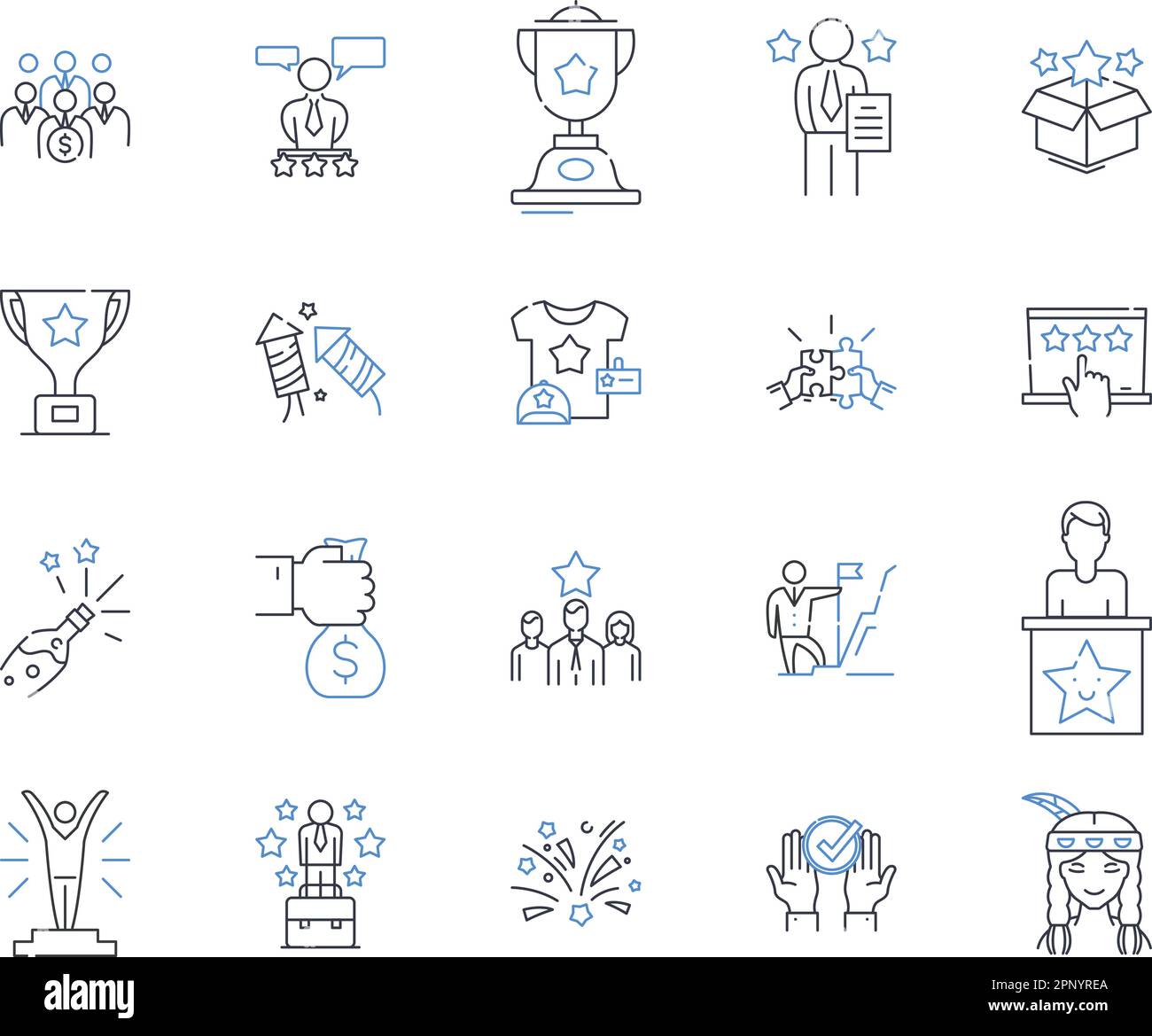 Boom and bucks line icons collection. Prosperity, Wealth, Cash, Growth ...