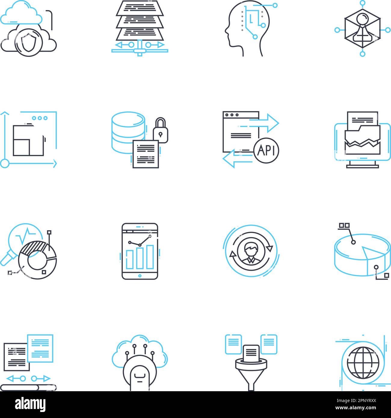 User management linear icons set. Authentication, Authorization, Roles ... User management linear icons set. Authentication, Authorization, Roles ...