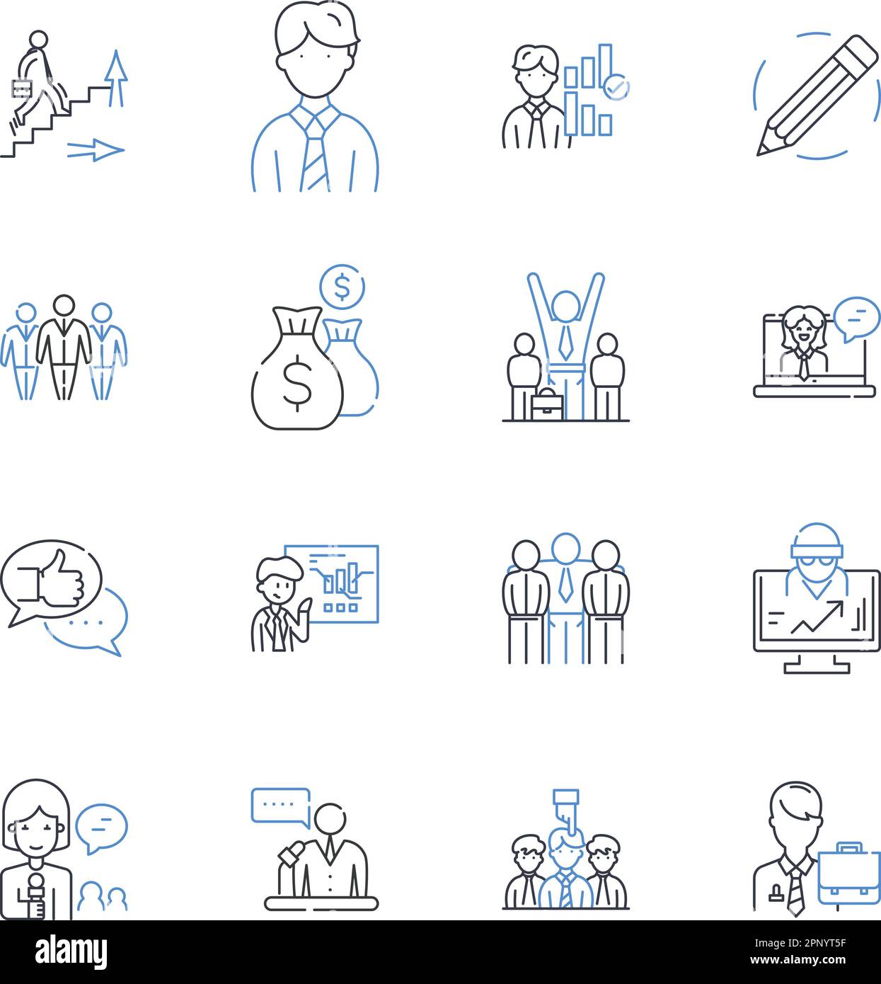 Venture line icons collection. Innovation, Risk, Entrepreneurship ...