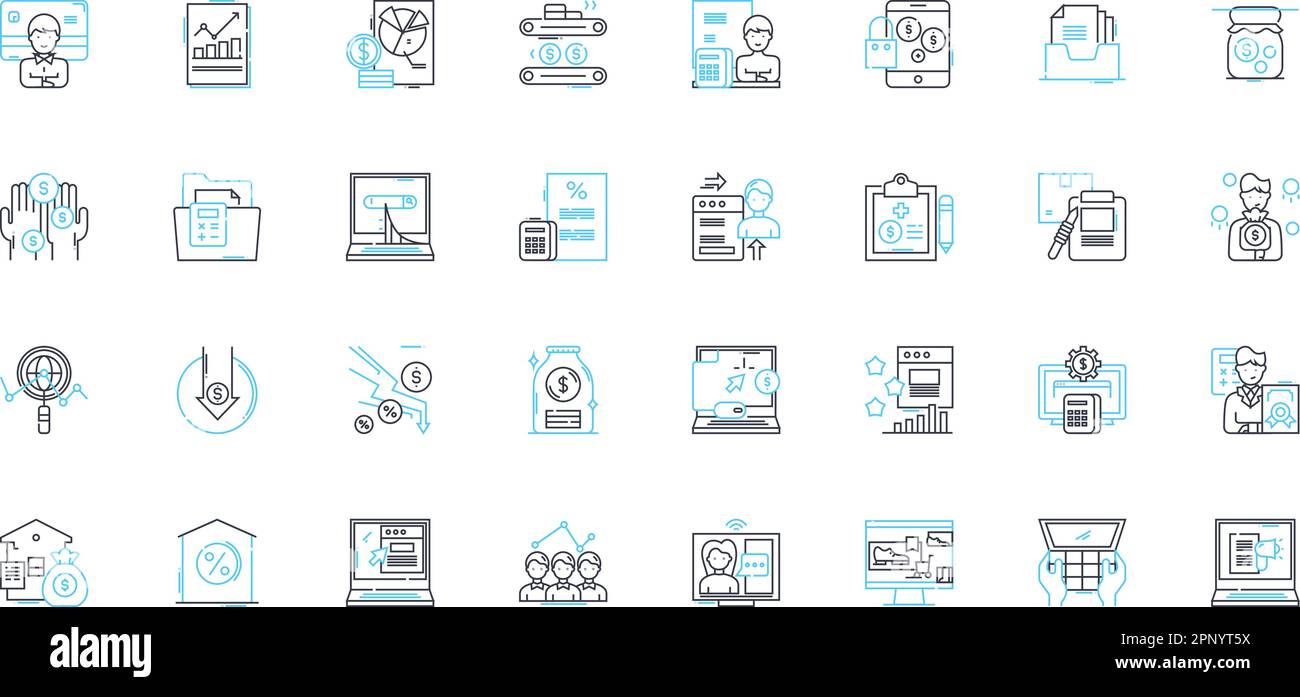 Industry survey linear icons set. Analysis, Statistics, Research ... Industry survey linear icons set. Analysis, Statistics, Research ...