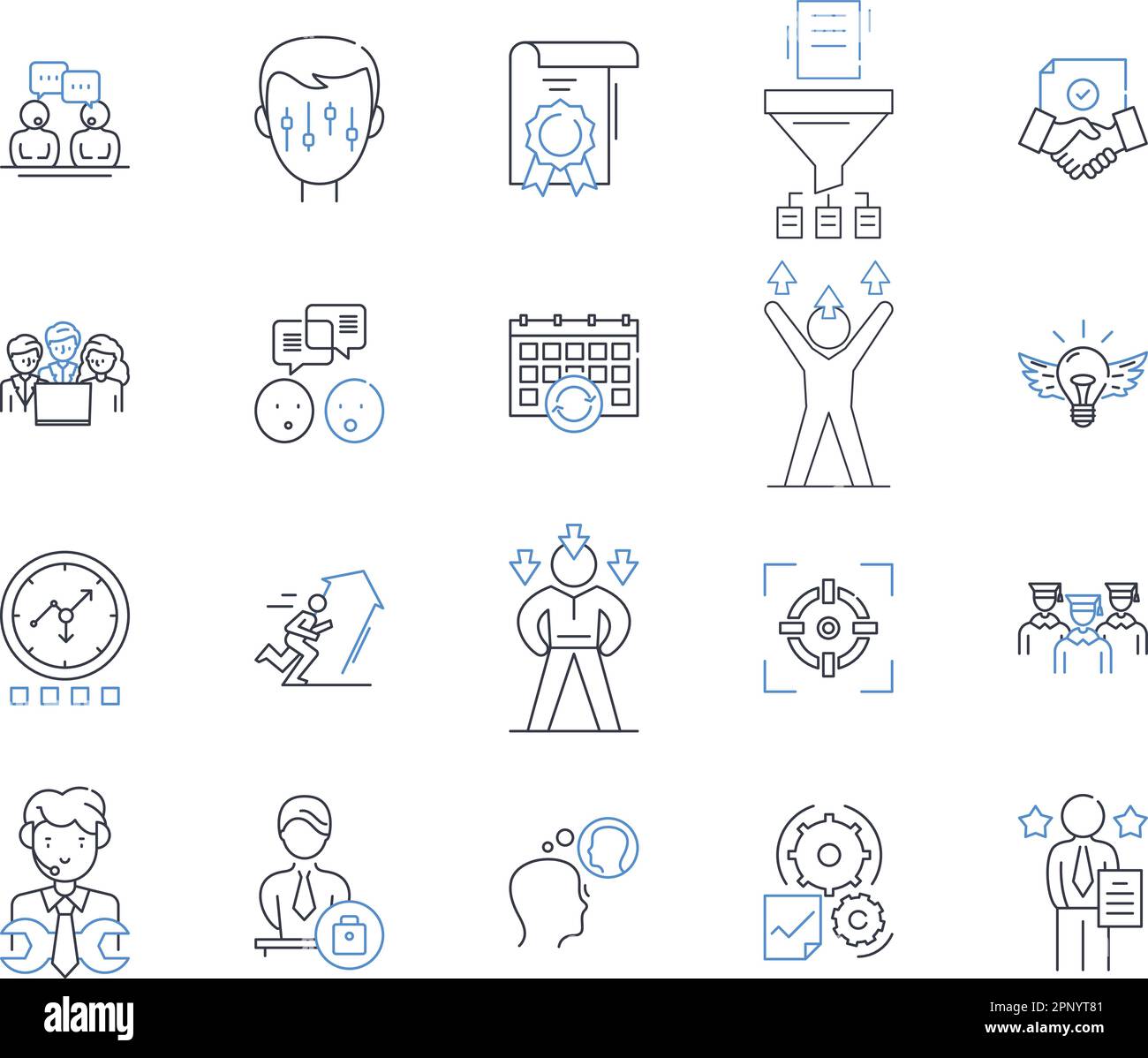 Information desk line icons collection. Assistance, Guidance ... Information desk line icons collection. Assistance, Guidance ...