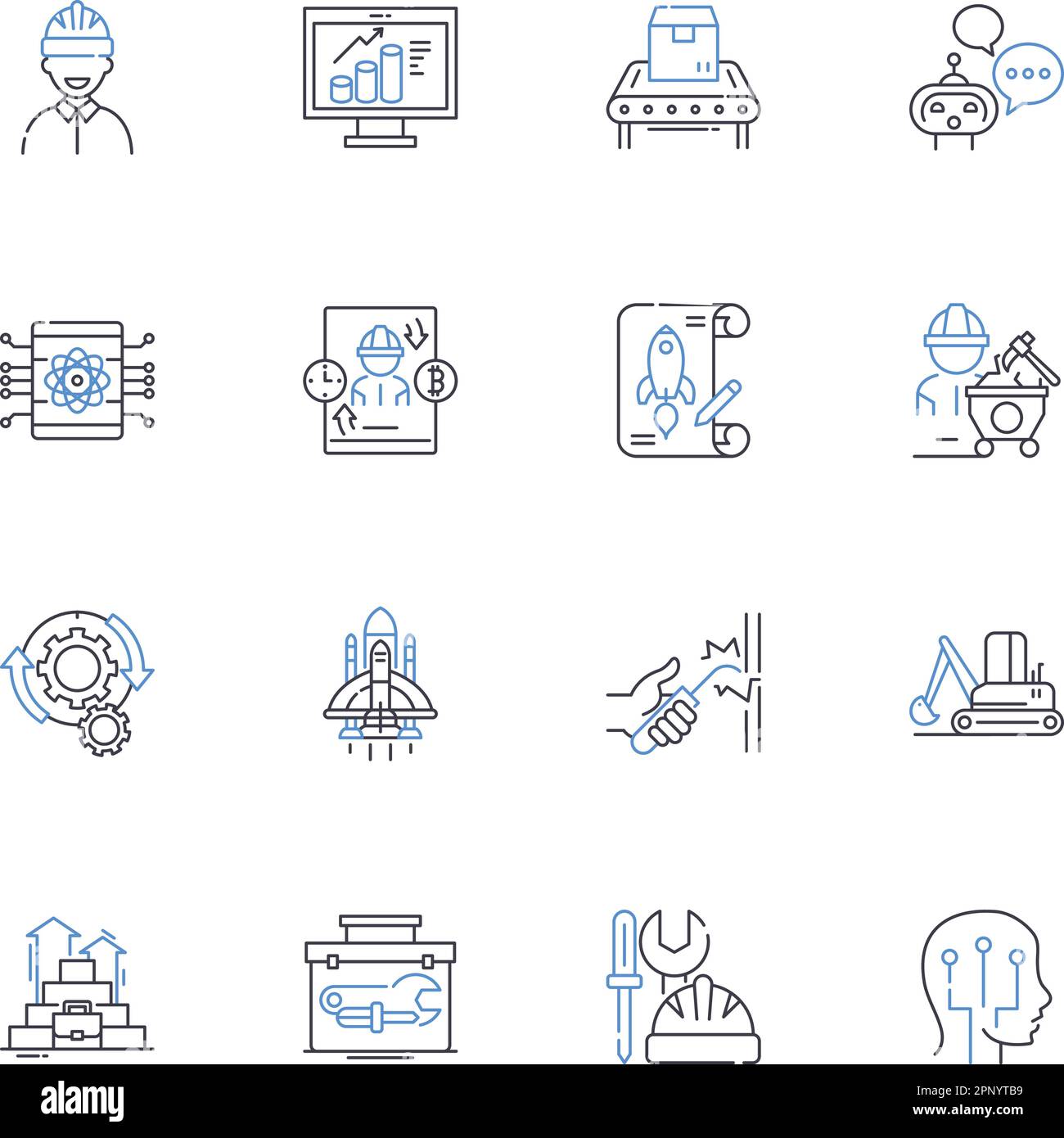 Dynamic line icons collection. Versatile , Agile , Radiant , Vibrant ...
