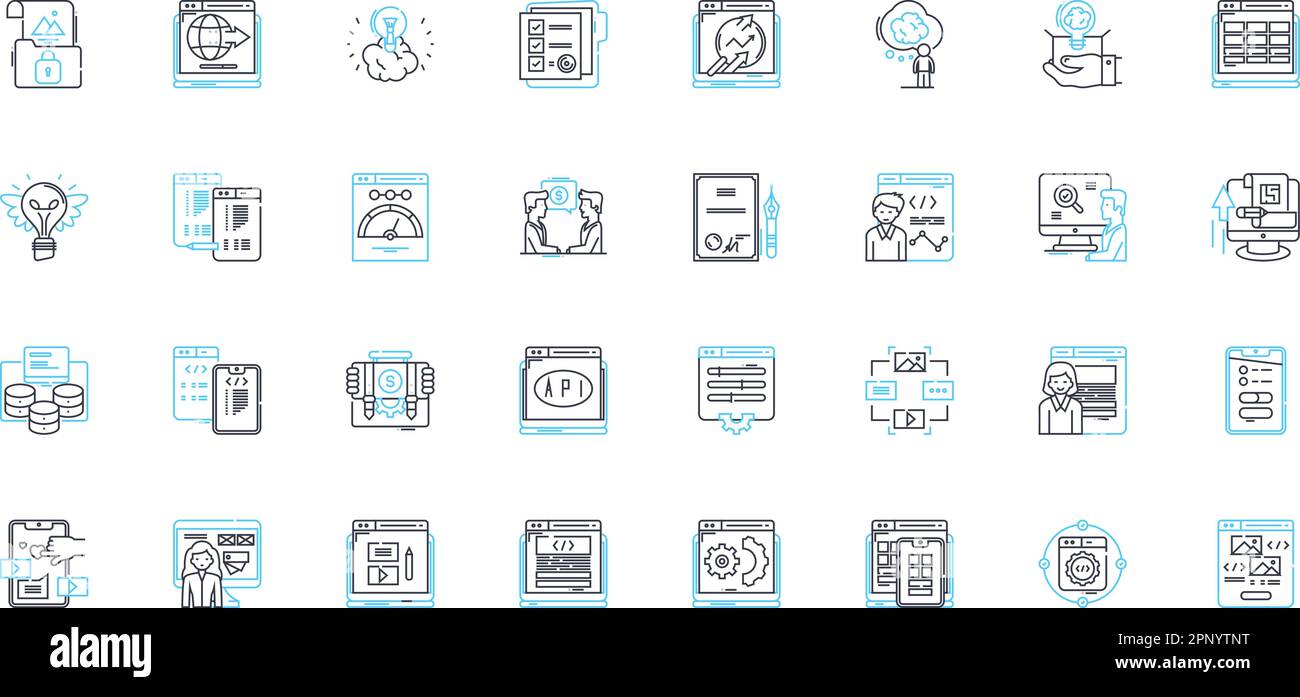 Mobile gaming linear icons set. Entertaining, Addiction, Thrilling, Strategy, Fun, Adventure ...