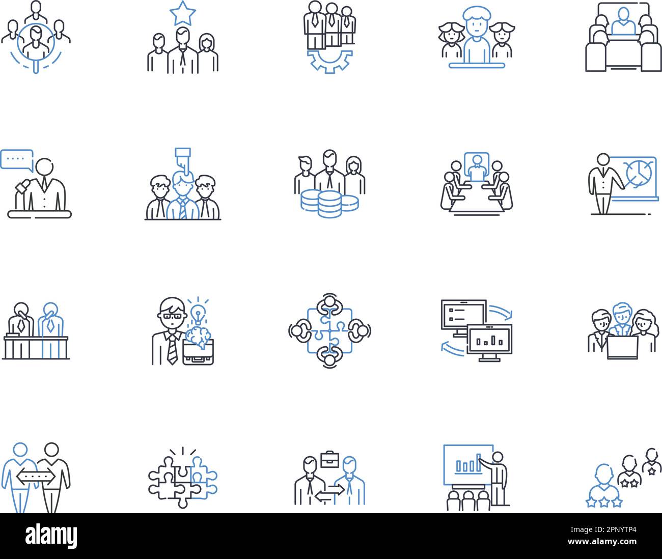 Posse line icons collection. Friends, Crew, Gang, Squad, Allies ...