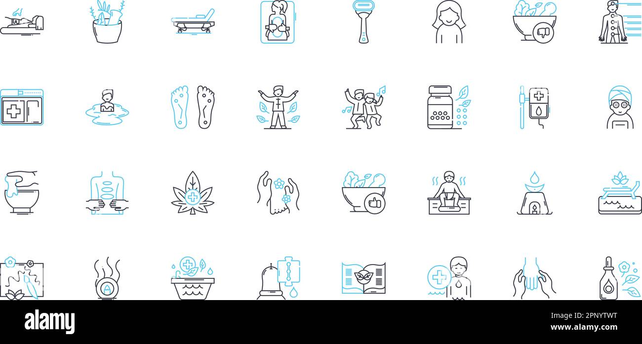 Relationship therapy linear icons set. Communication, Counseling, Trust ...