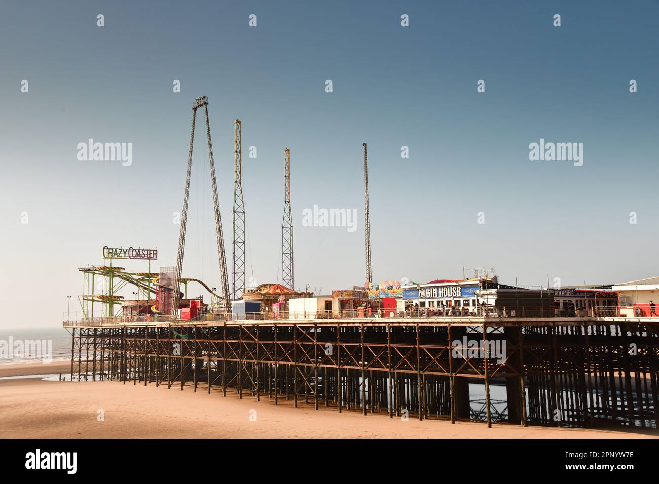 Blackpool South Pier, Blackpool, England Stock Photo - Alamy