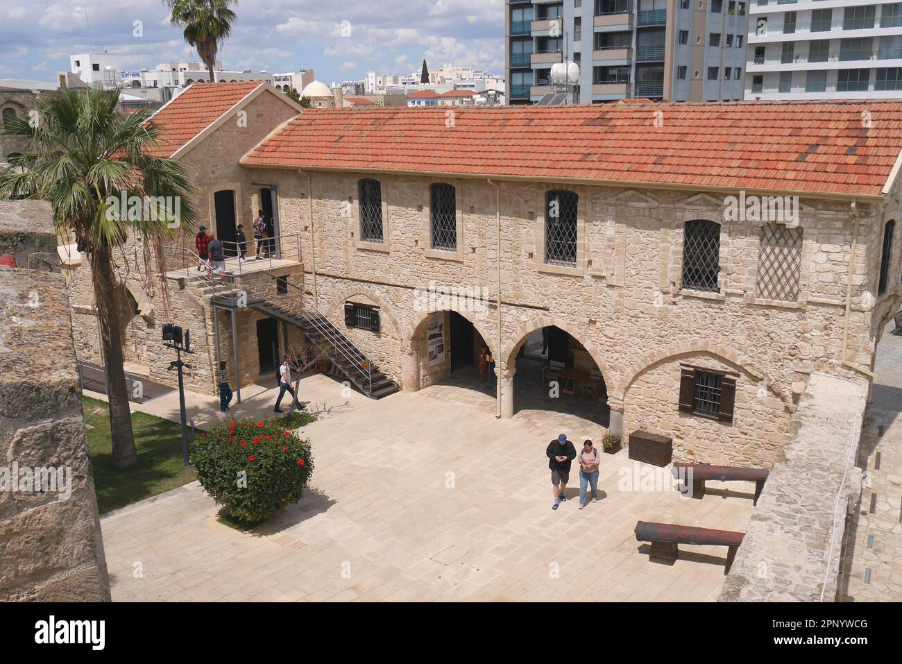 Larnaca Fort and Medieval Museum, Larnaca, Republic of Cyprus Stock ...