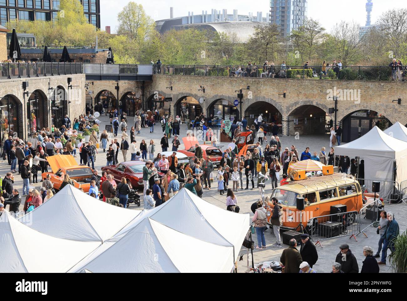 The vibrant Classic Car Boot Sale at Coal Drops Yard, Kings Cross ...