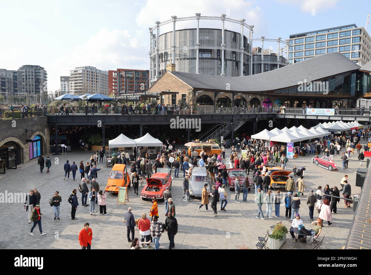 The vibrant Classic Car Boot Sale at Coal Drops Yard, Kings Cross ...