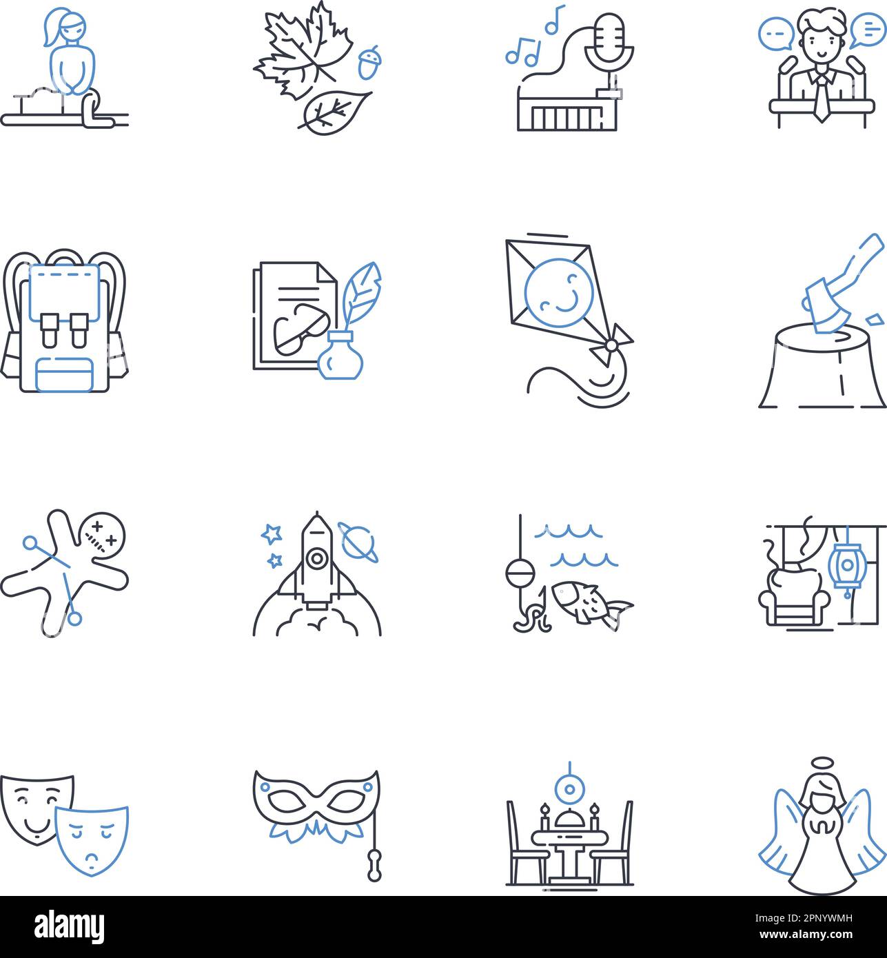 Piering line icons collection. Foundation, Structural, Support, Footing ...