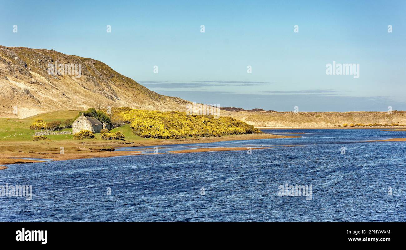 Betty Hill Sutherland Scotland the River Naver seen from the bridge ...