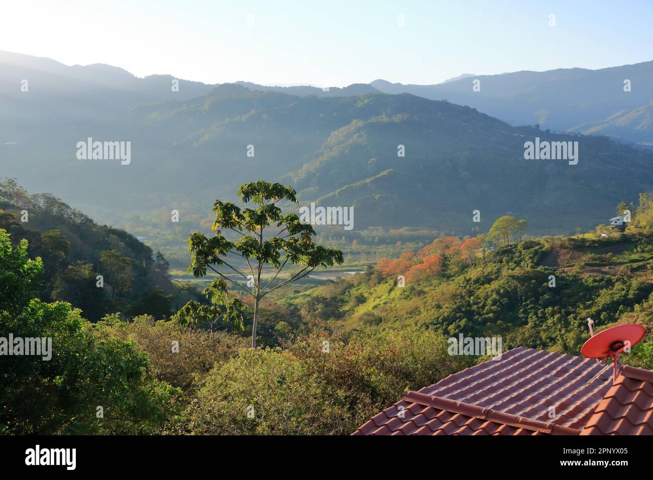 the Landscape near in Paraiso around Orosi Valley near the city of ...