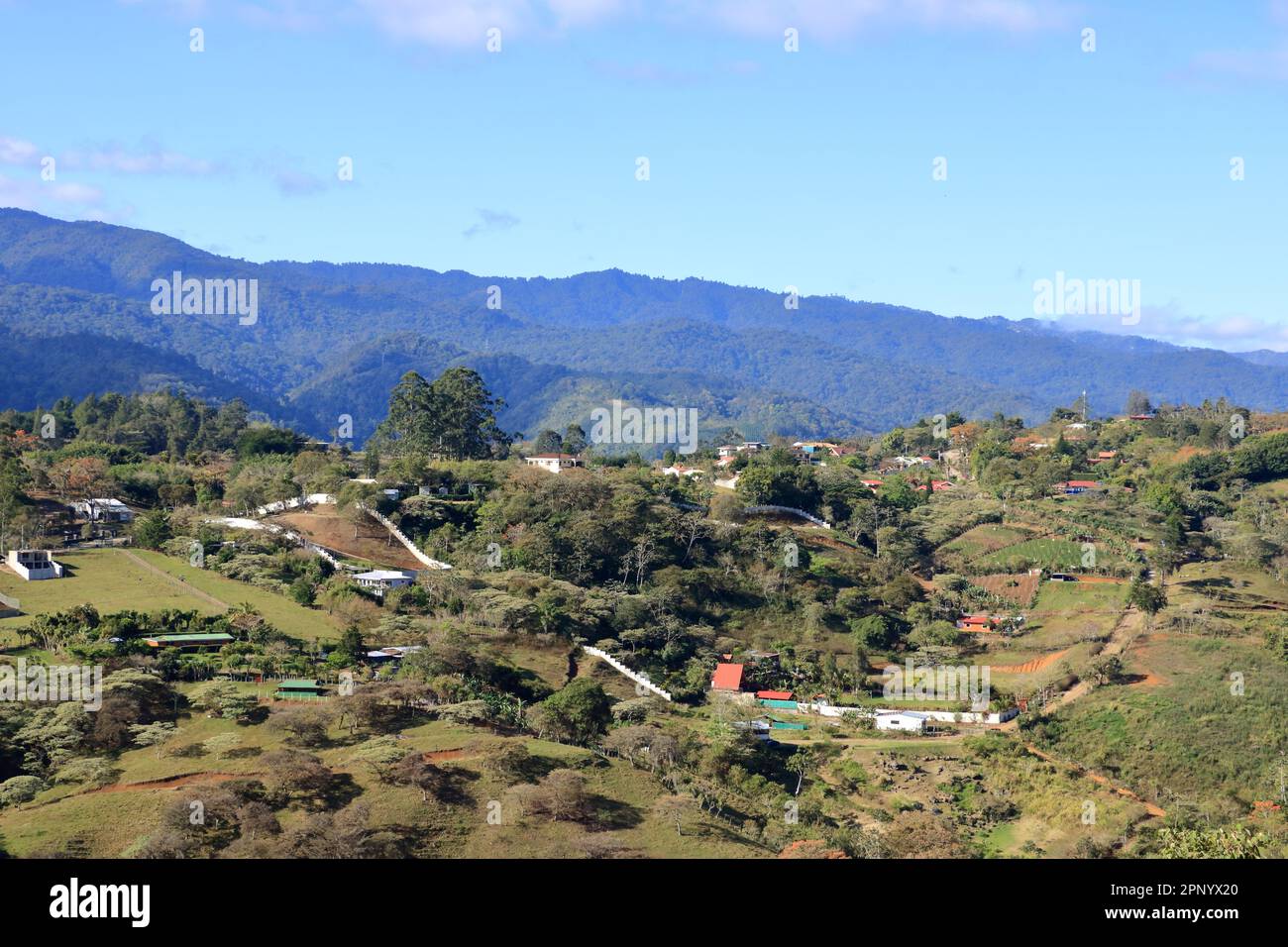 the Landscape near in Paraiso around Orosi Valley near the city of ...