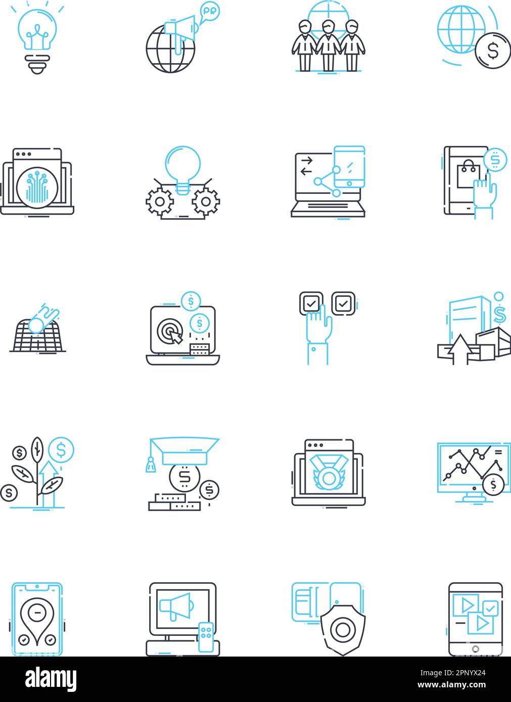 Time sustainability linear icons set. Conservation, Preservation ...