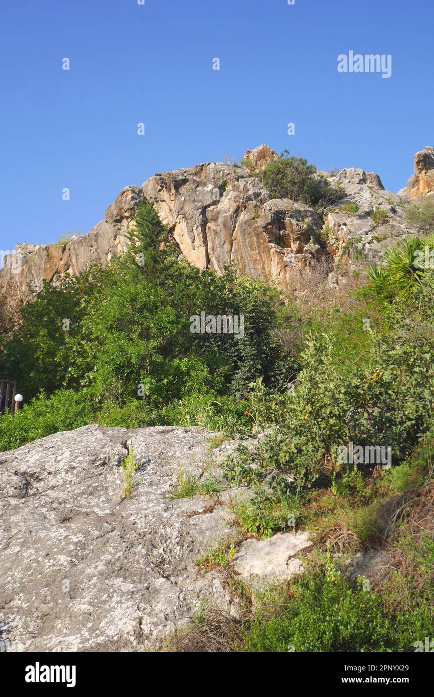 The protected Episkopi Rock, Episkopi village, near Pathos, Republic of ...