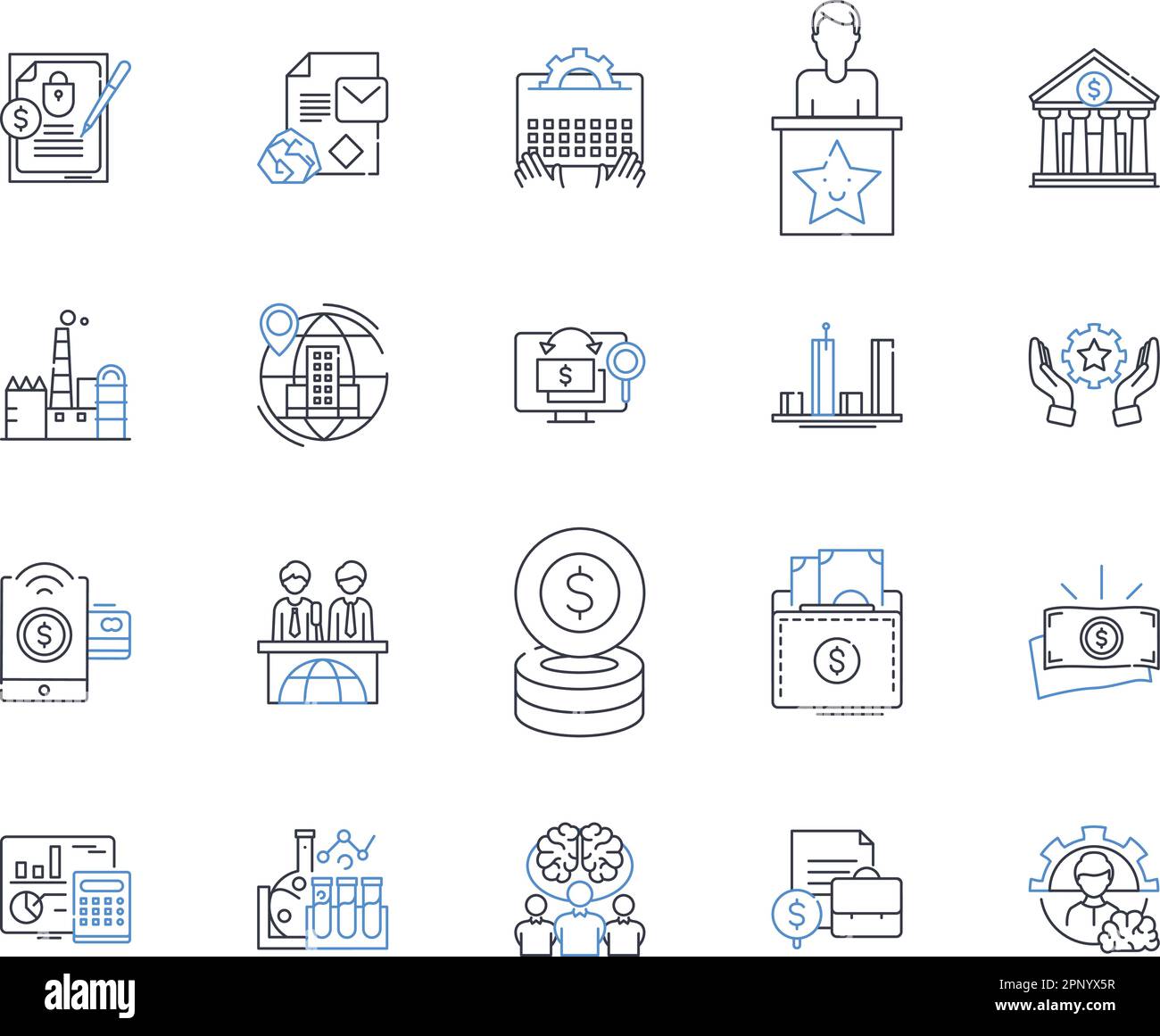 Digital app line icons collection. Innovation, Agility, Speed, Accessibility, Data, User ...