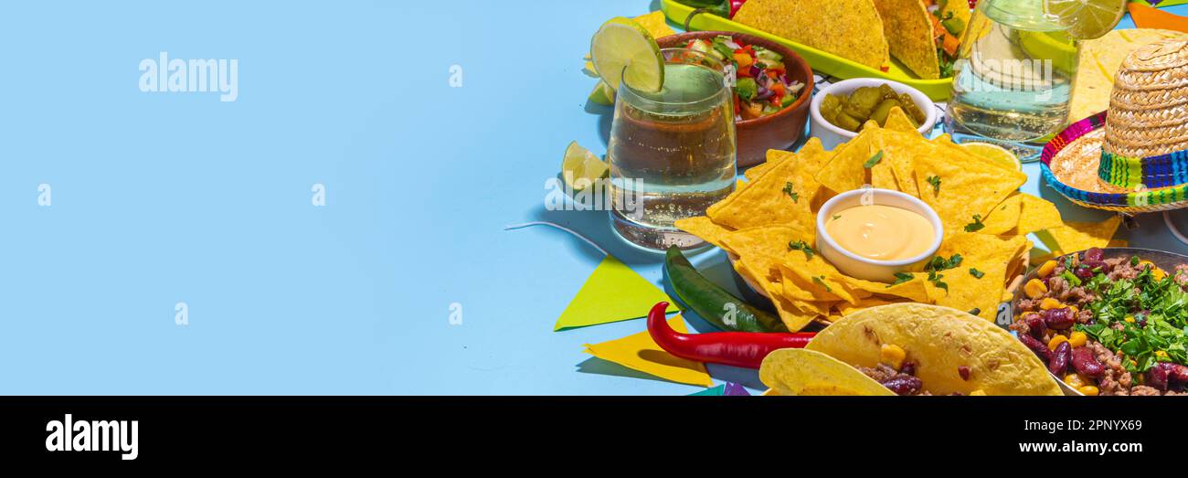 Cinco de mayo party food. Mexican holiday Cinco de mayo traditional ...