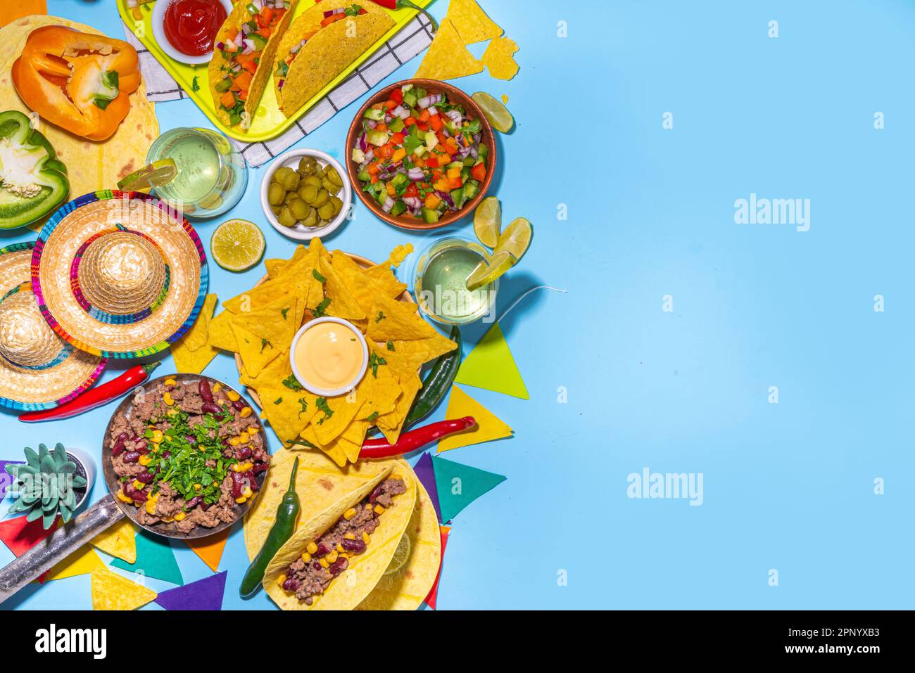 Cinco de mayo party food. Mexican holiday Cinco de mayo traditional ...