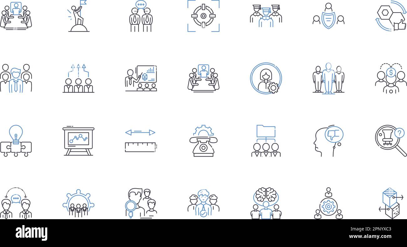 Personnel team line icons collection. Recruitment, Hiring, Selection ...