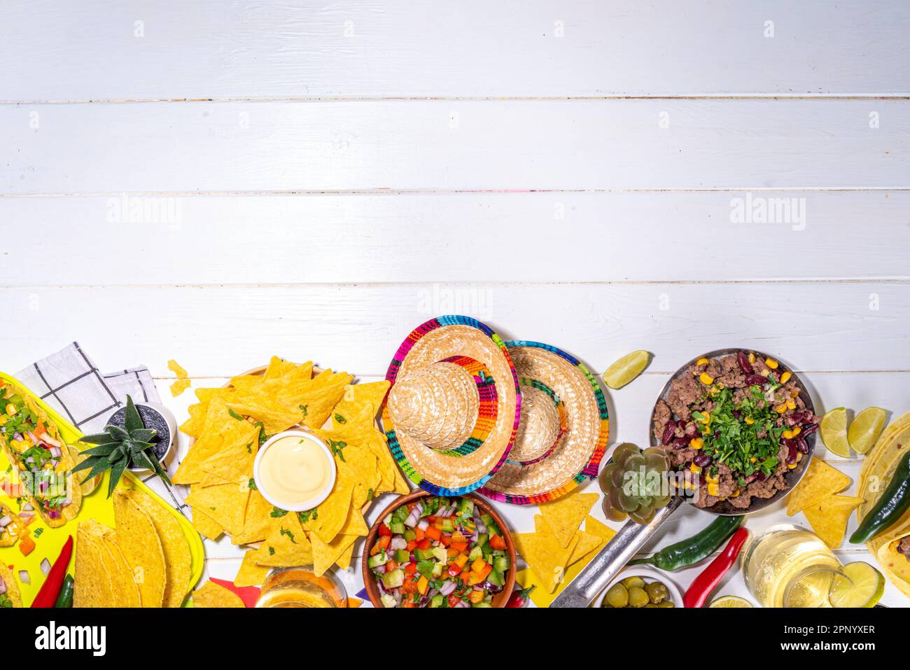 Cinco de mayo party food. Mexican holiday Cinco de mayo traditional ...