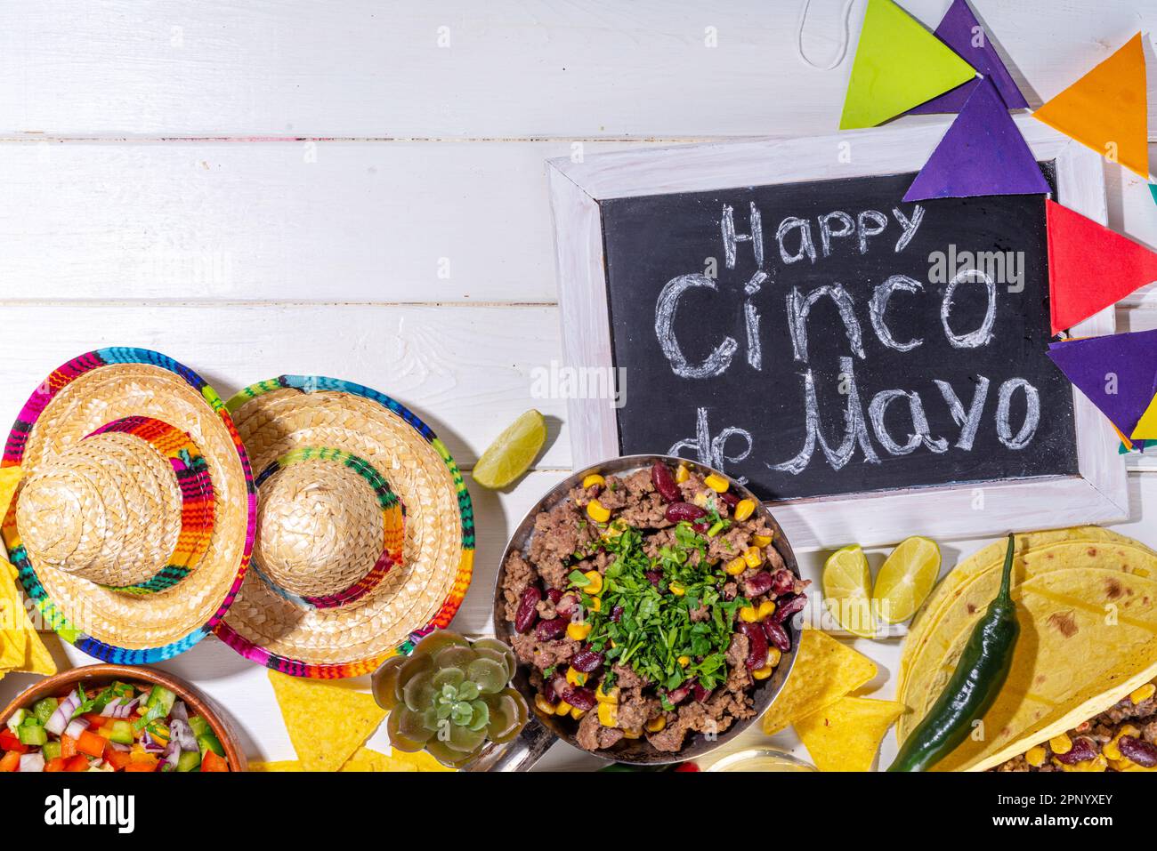 Cinco de mayo party food. Mexican holiday Cinco de mayo traditional ...
