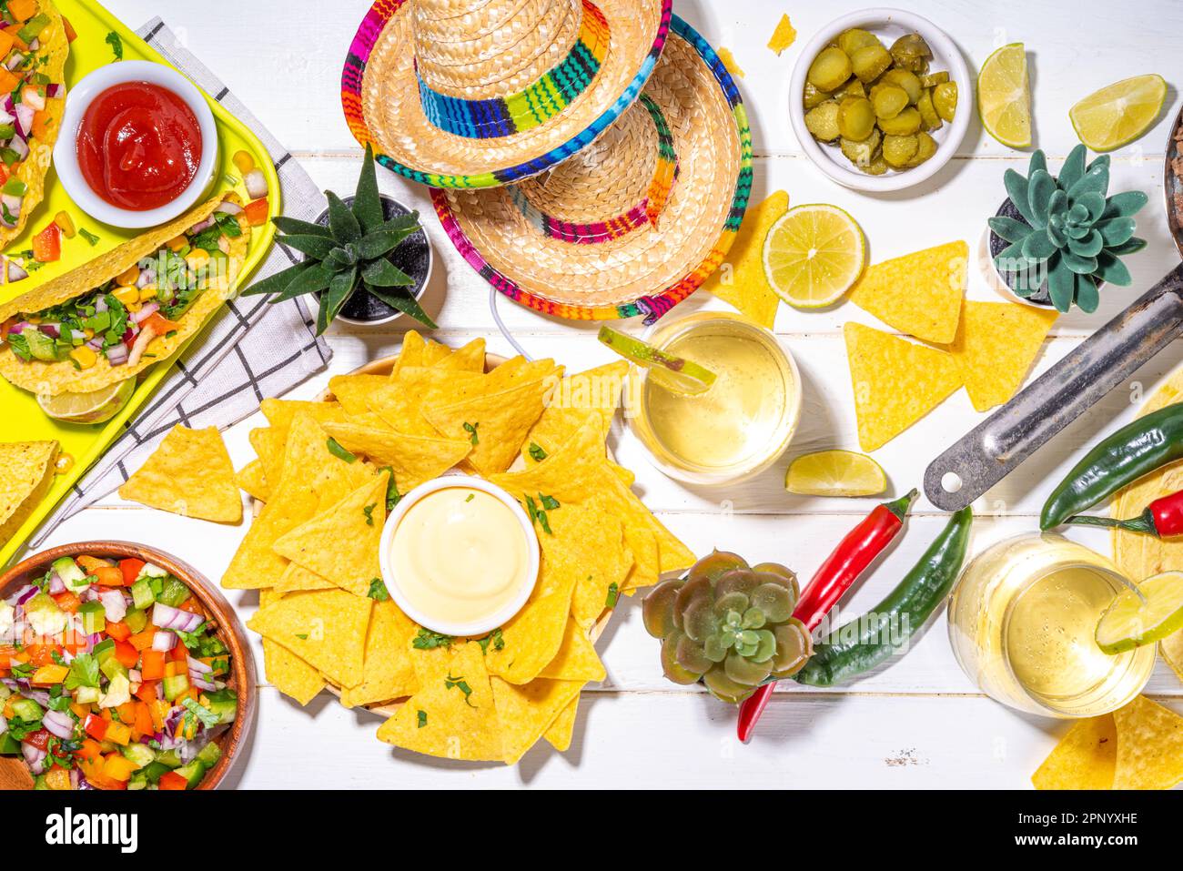 Cinco de mayo party food. Mexican holiday Cinco de mayo traditional ...
