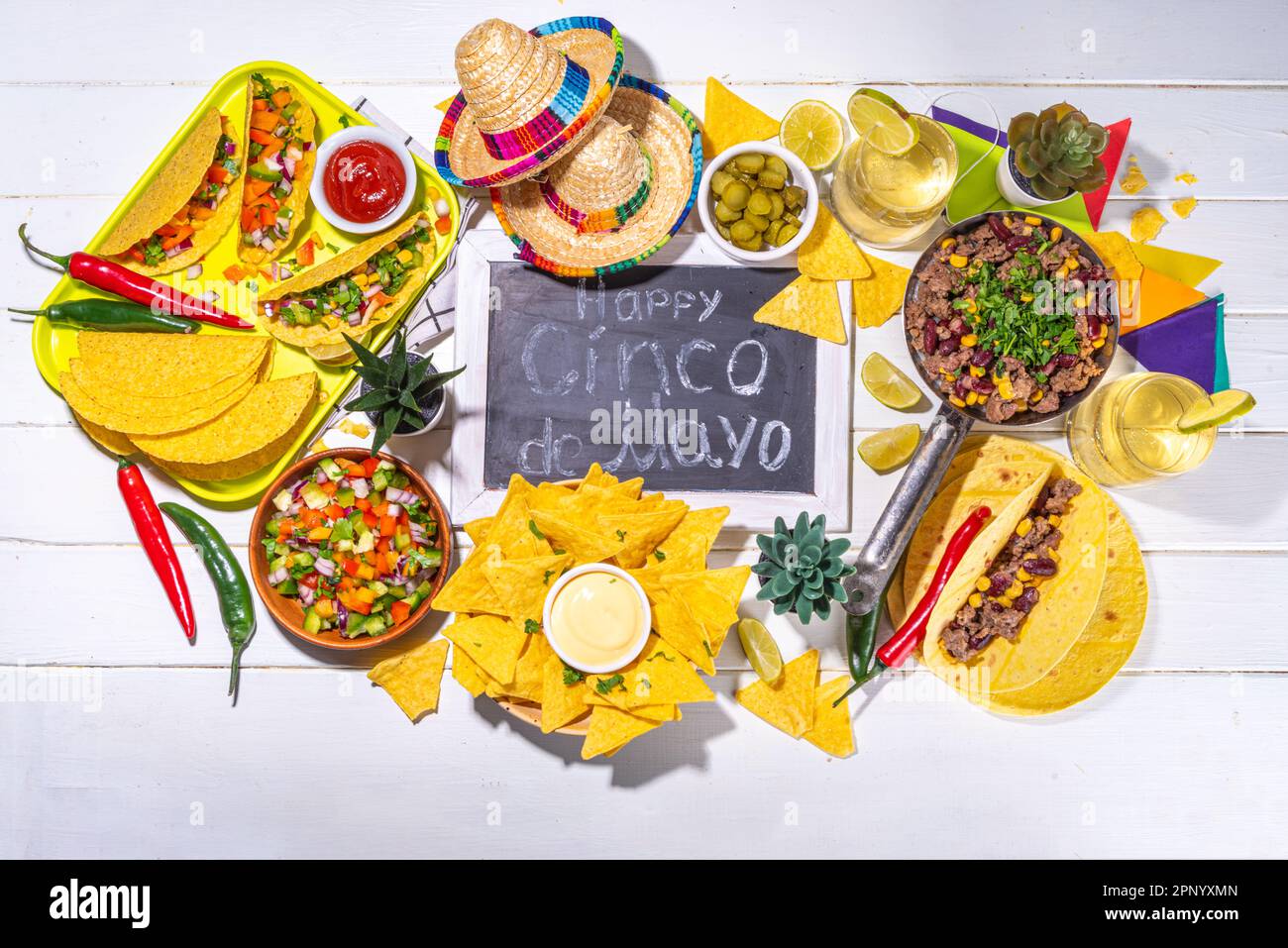 Cinco de mayo party food. Mexican holiday Cinco de mayo traditional ...