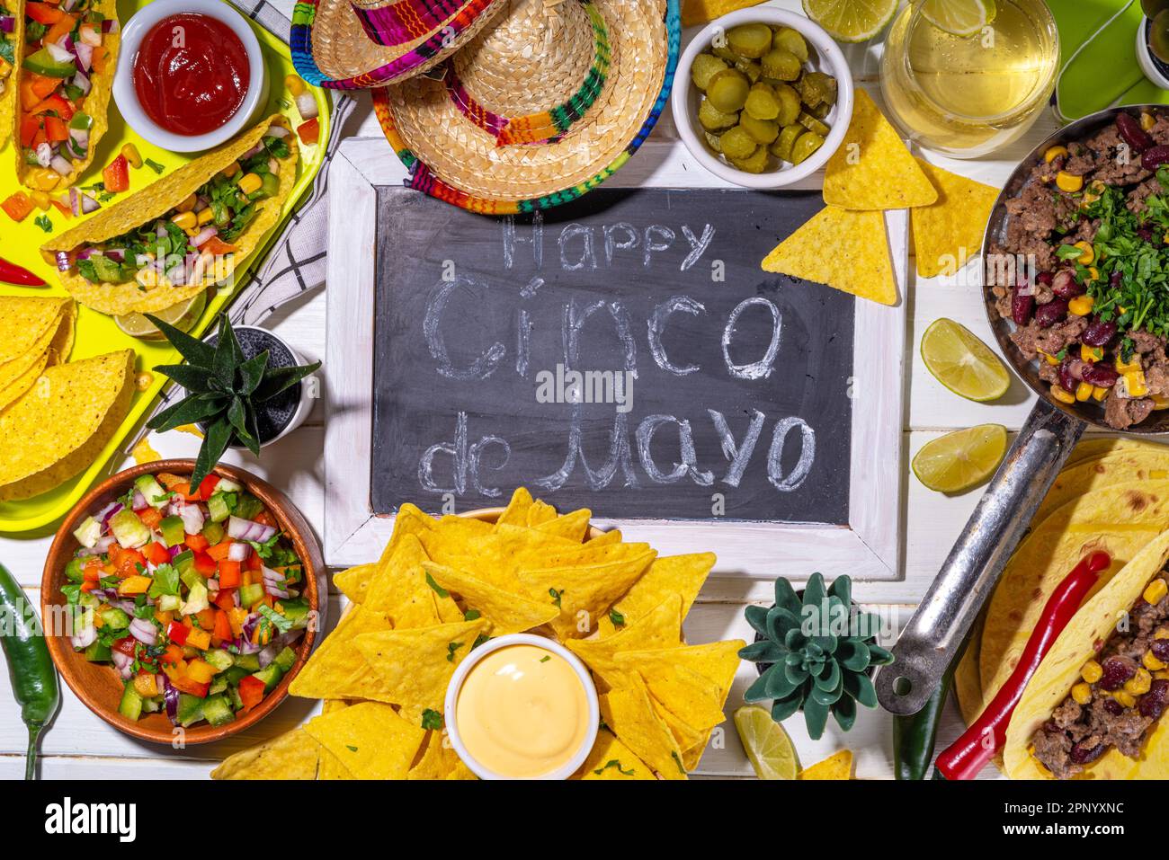Cinco de mayo party food. Mexican holiday Cinco de mayo traditional ...