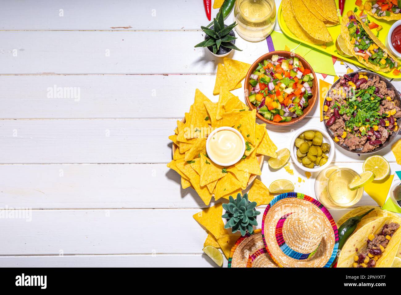 Cinco de mayo party food. Mexican holiday Cinco de mayo traditional ...