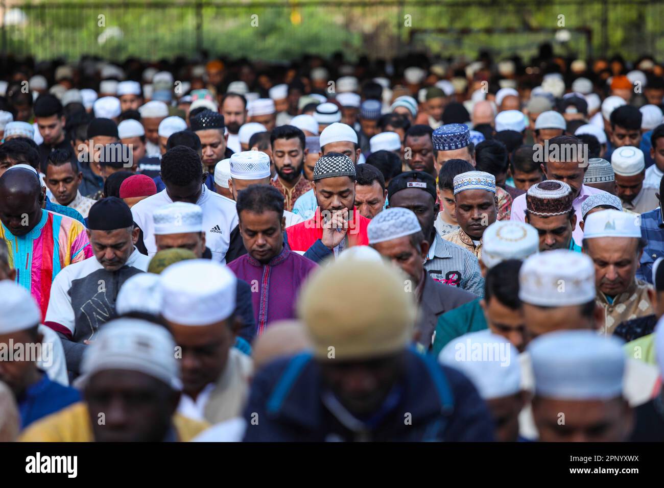 Madrid, Spain. 21st Apr, 2023. The Muslim community of Madrid ends ...