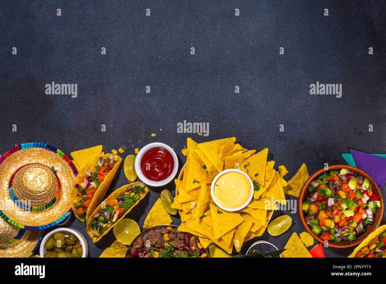 Cinco de mayo party food. Mexican holiday Cinco de mayo traditional ...