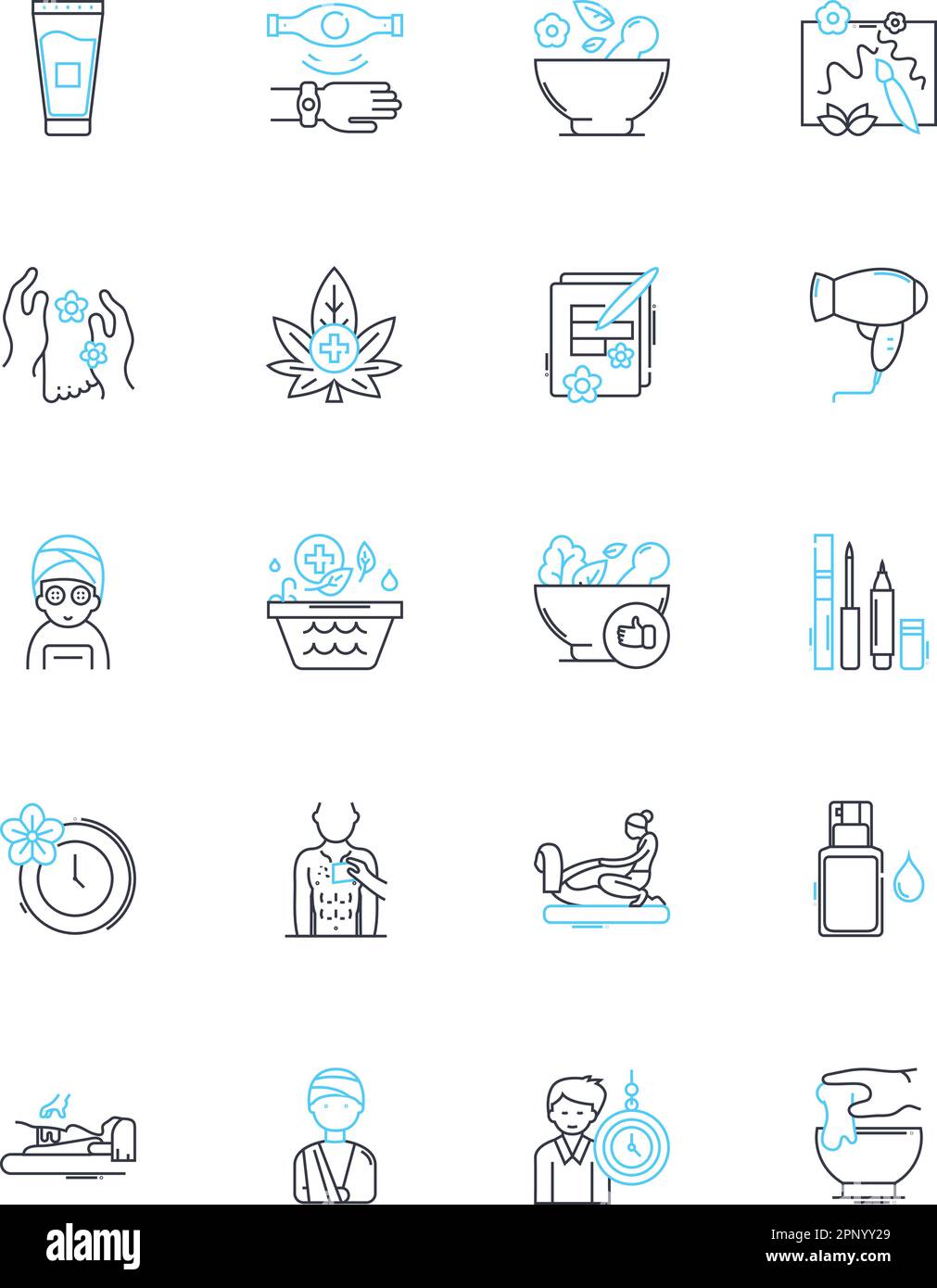 Graphic writing linear icons set. Typeface, Composition, Design ...